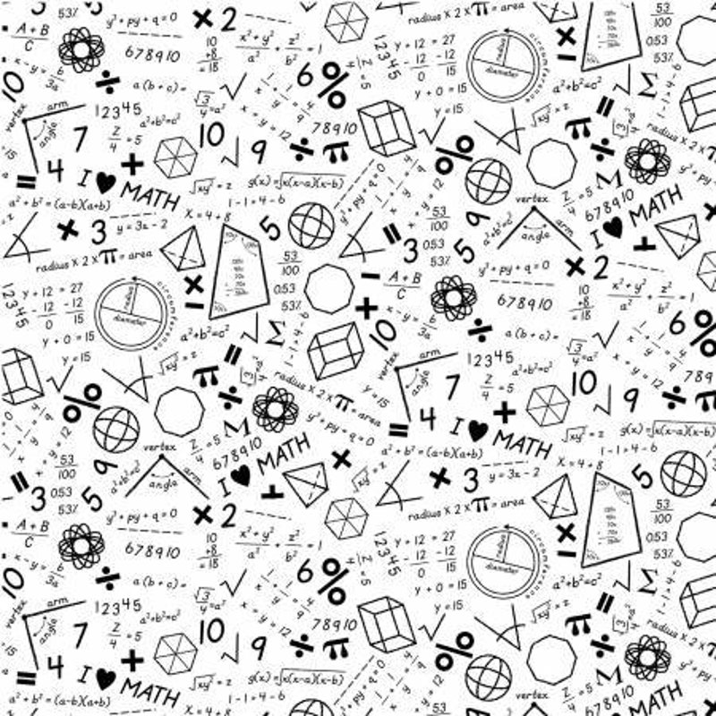 Math Fabric - Etsy