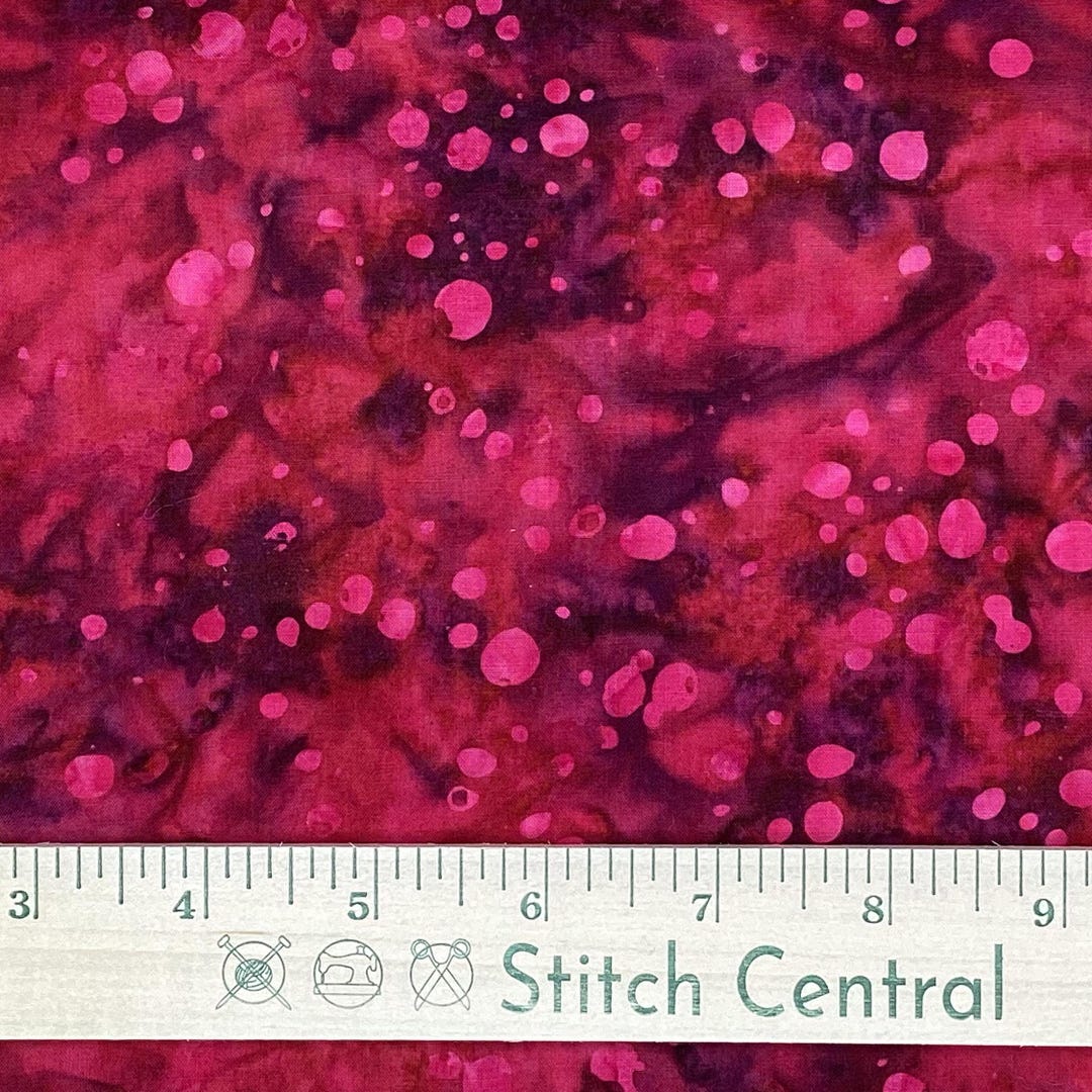 Ink Dots - Raspberry Batik - Etsy
