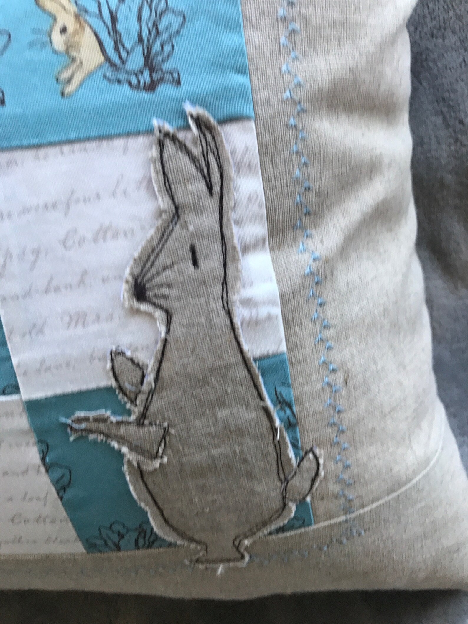Peter Rabbit Patchwork Cushion - Etsy