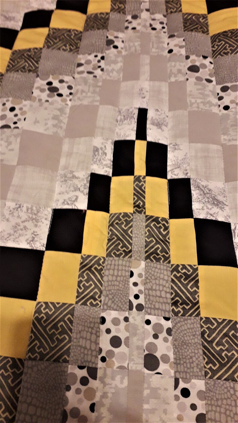 1 Quilts Handmade Modern Patchwork Quilt Geometric Quilt - Etsy