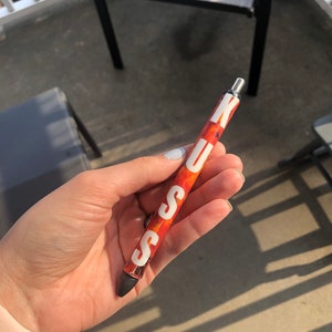 Firefighter Pen | Thin Red Line Pen | Fireman | Firefighter Gift |epoxy ...
