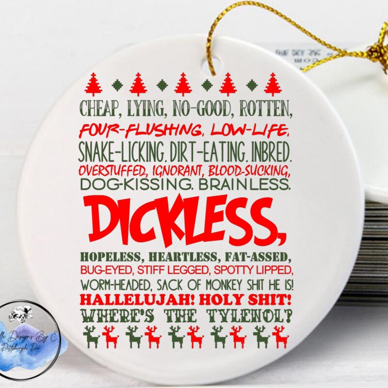 Cursing Christmas Decor - Etsy