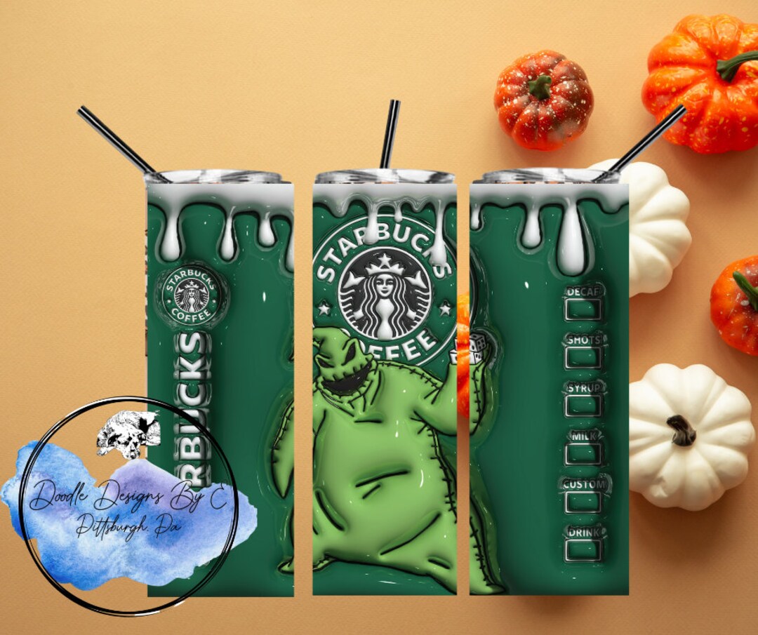 Oogie Boogie Nightmare Before Christmas Starbucks Coffee 3D Puffy ...