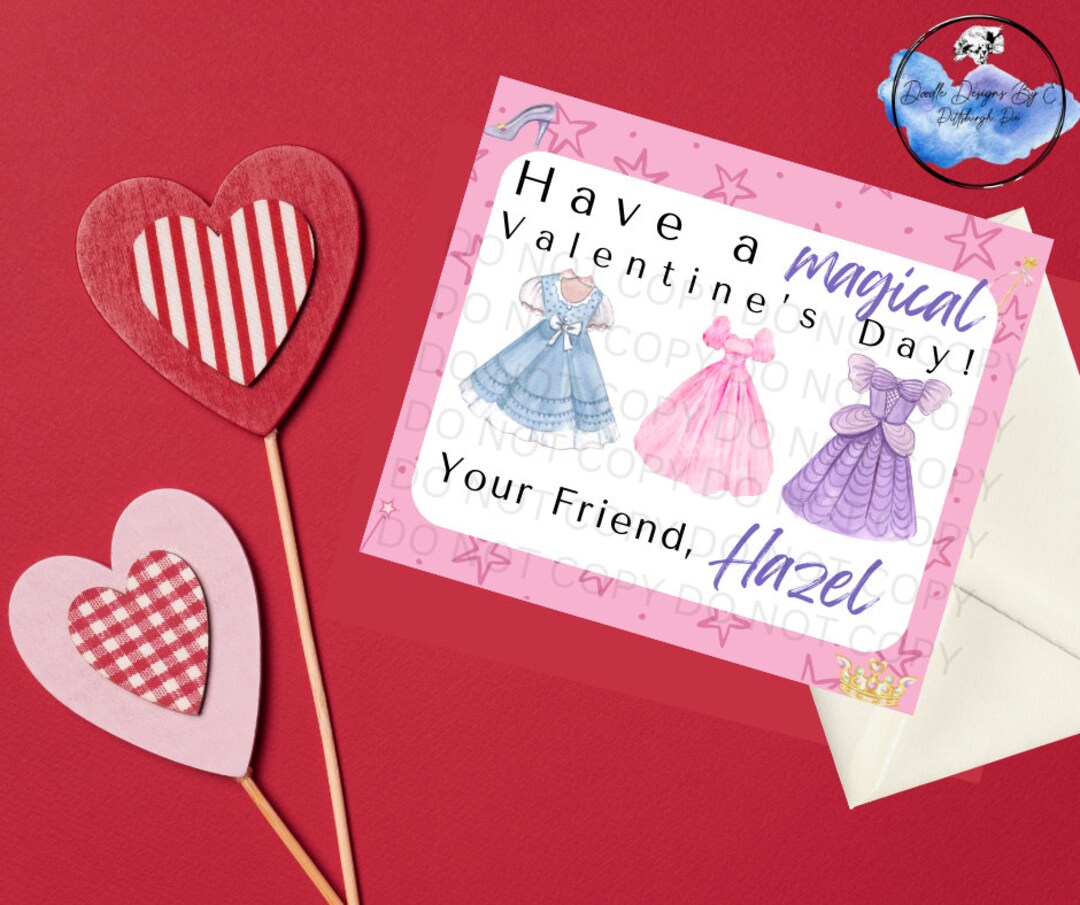 Have a Magical Valentine's Day Princess Digital Valentine's Day Card ...