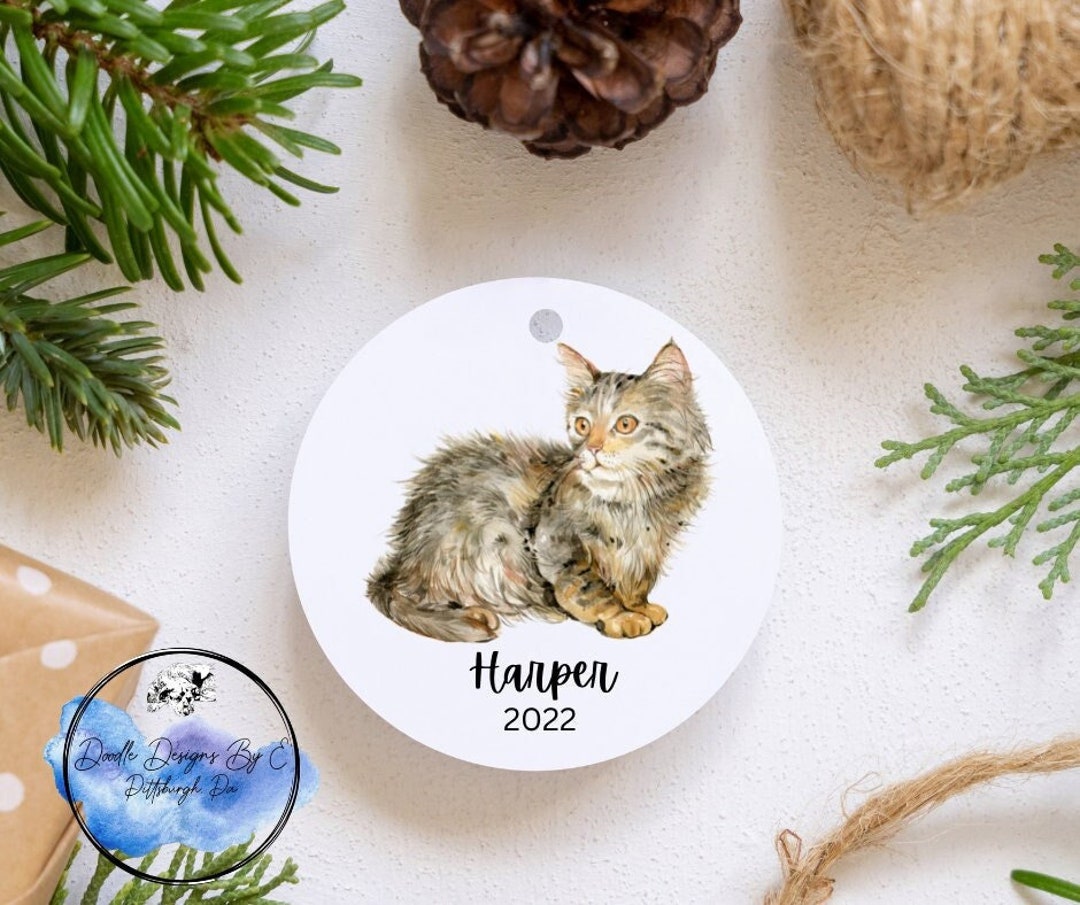 Cat Ornament | Cat Christmas | Cat Tree | Christmas Tree | Christmas ...
