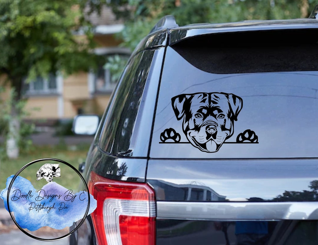 Rottweiler Decal | Rottie | Rottweiler Dog | Rottie Dog Decal | Dog Mom ...