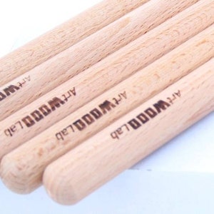 Personalised Wooden Clave Set of 5 pair Rhythm Sticks | Etsy