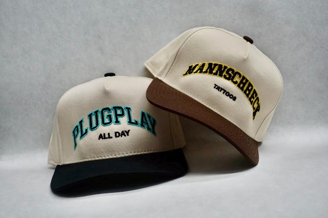 2 Tone Custom College Block Arch Vintage Font Script Cap Beverly Hills ...