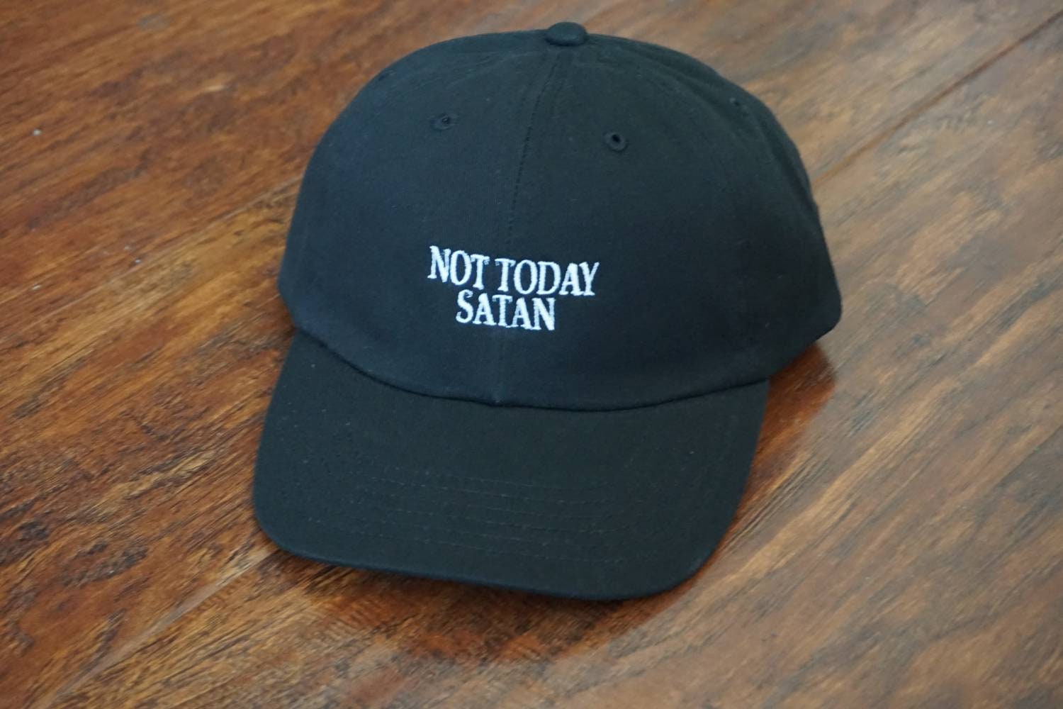 Not today satin Embroidered dad hat unstructured be kind feel | Etsy