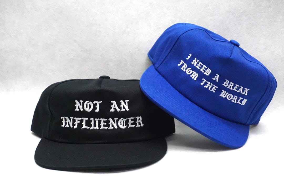 Customizable Embroidered Old English Font 5 Panel Unstructured Snapback ...