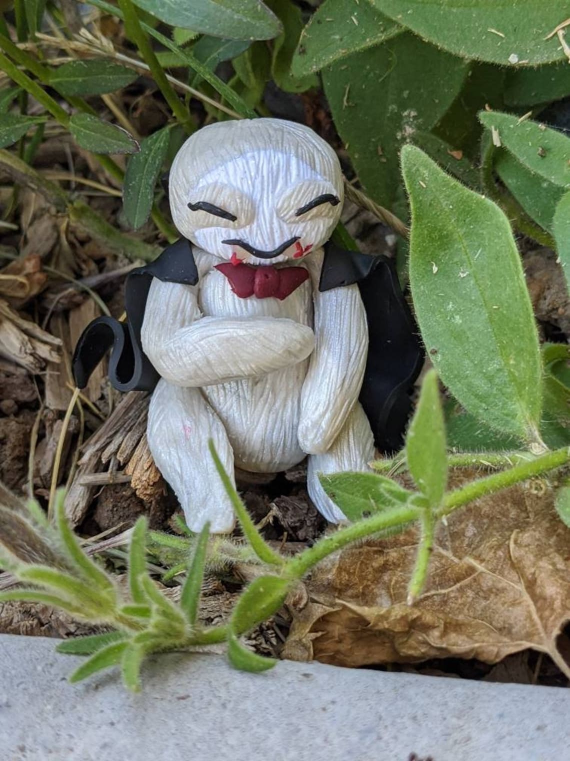 Vampire Sloth Figurine // Polymer Clay Pets // Halloween Decor - Etsy