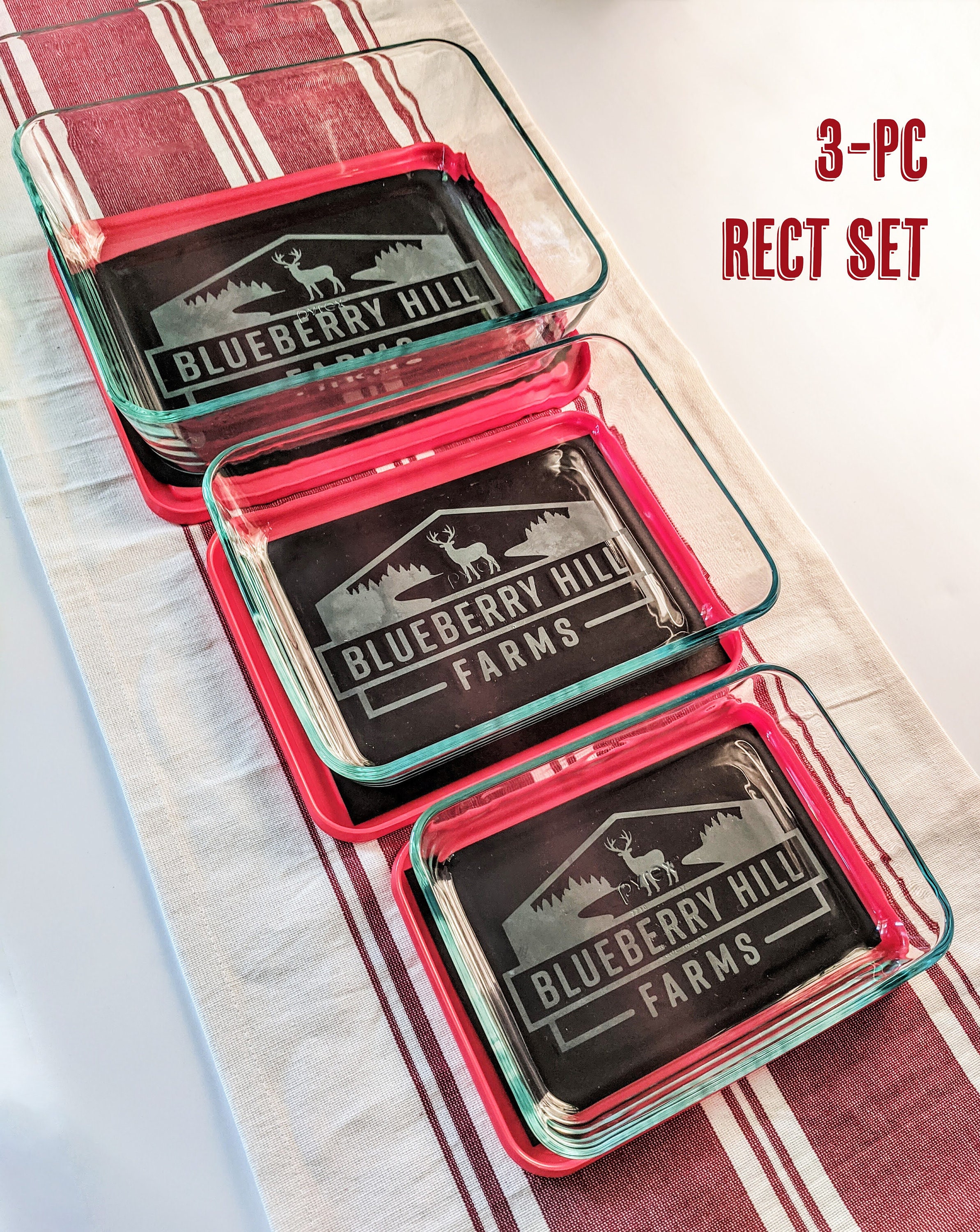 Square 8x8 Custom Etched Glass Dish Pyrex Baking Dish - Etsy