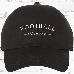 Football Hat, Football All Day Hat Baseball Cap Unstructured, Game Day ...