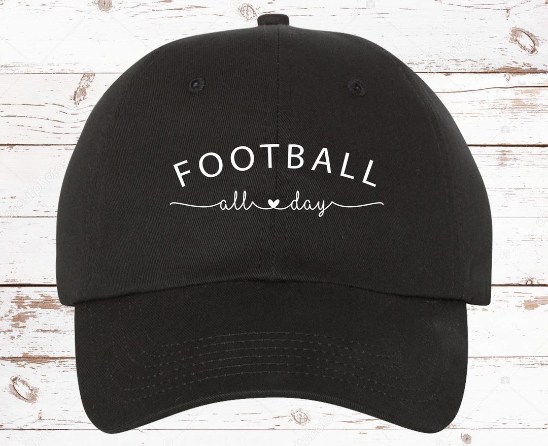 Football Hat, Football All Day Hat Baseball Cap Unstructured, Game Day ...