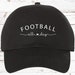 Football Hat, Football All Day Hat Baseball Cap Unstructured, Game Day ...