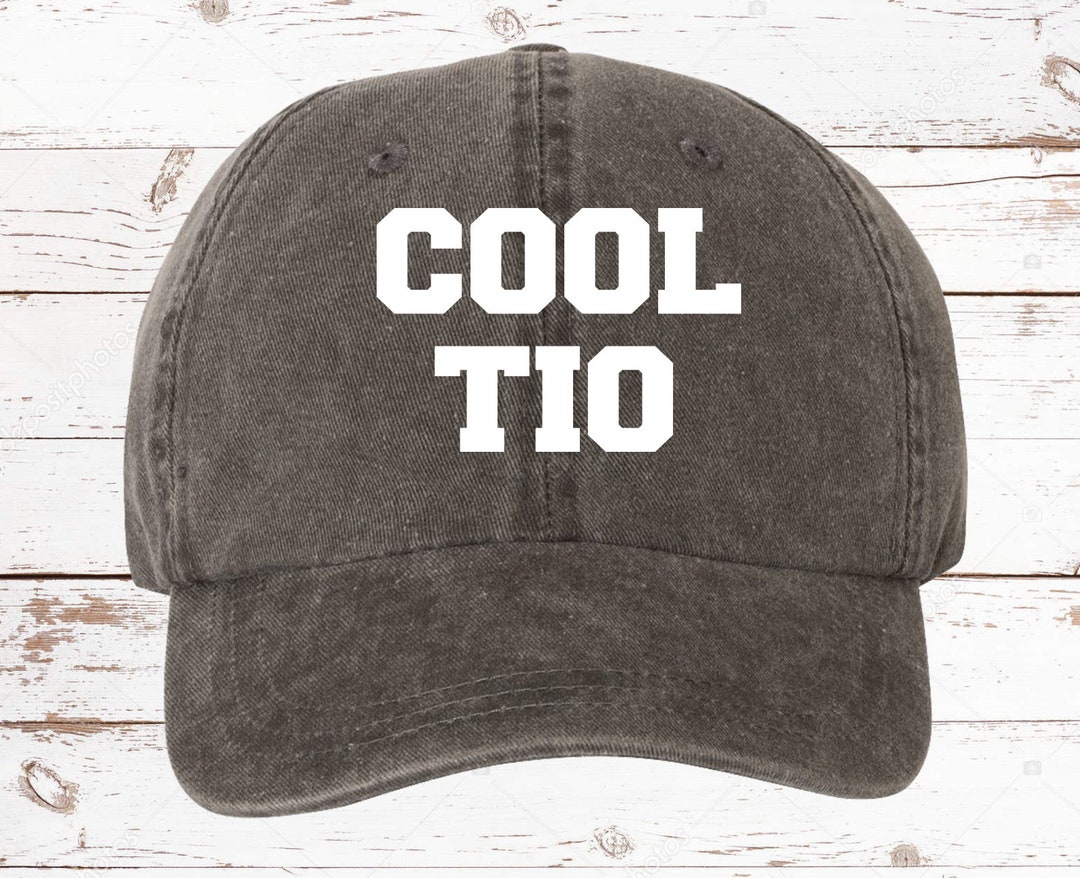 Cool Tio Block Font Hat, Pigment Dyed Unstructured Baseball Cap, Tio ...