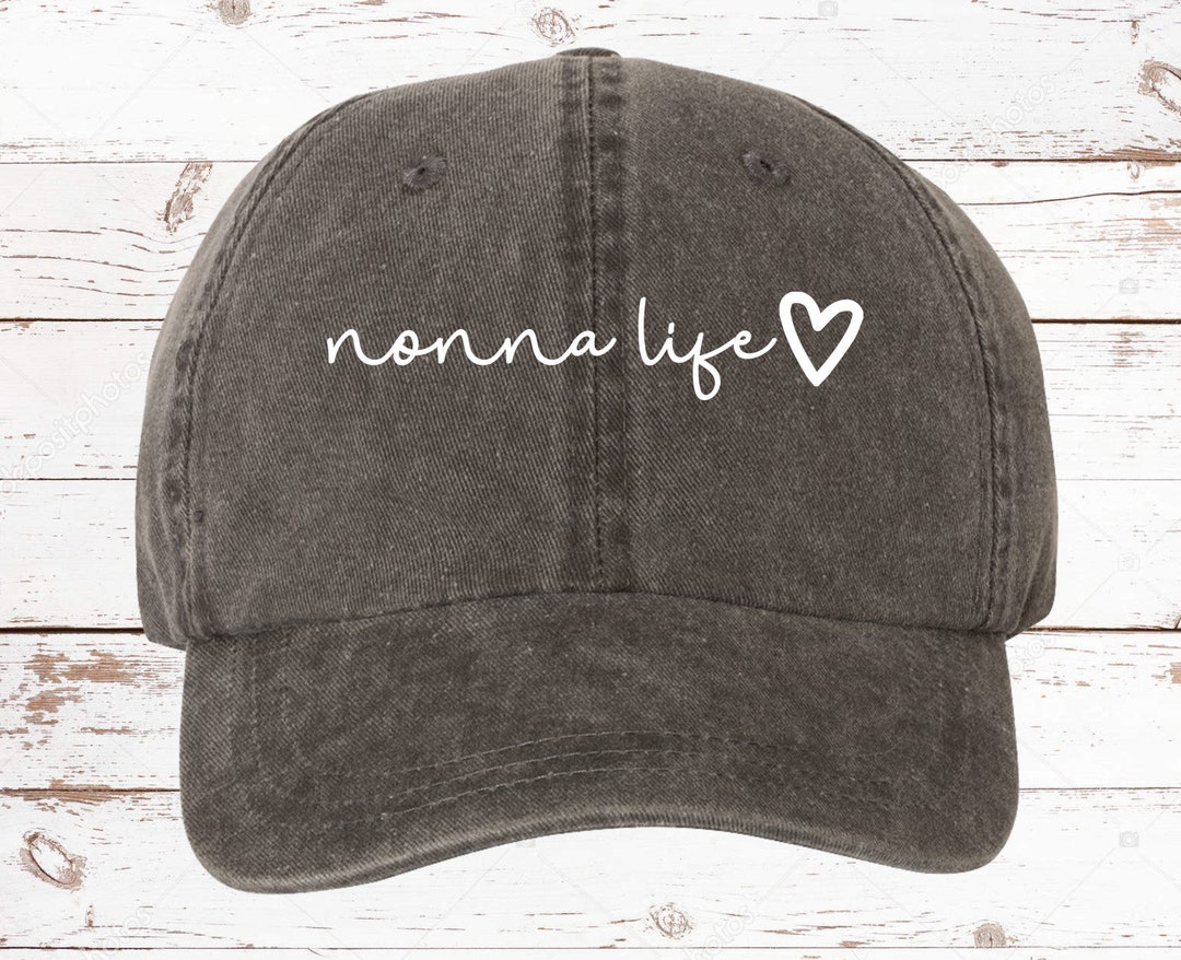 Nonna Life Script Dad Hat, Pigment Dyed Unstructured Baseball Cap ...