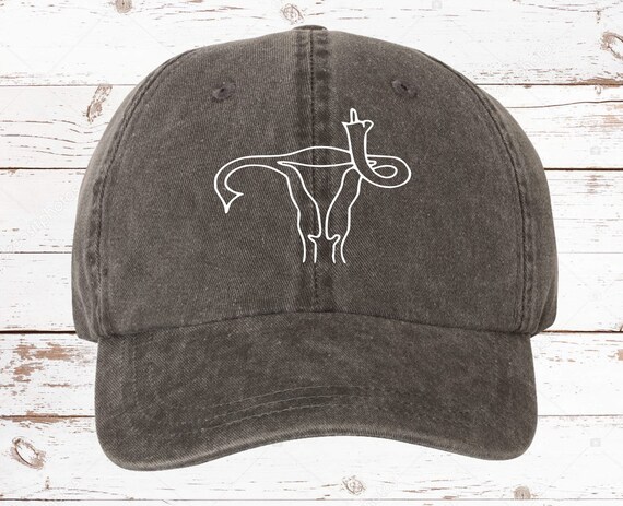 Statement Hats Uterus Hat Pigment Dyed Unstructured Baseball - Etsy