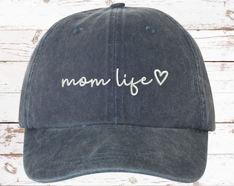 Embroidered Mom Hat - Etsy