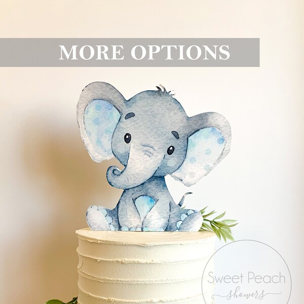 Blue Gray Elephant - Etsy