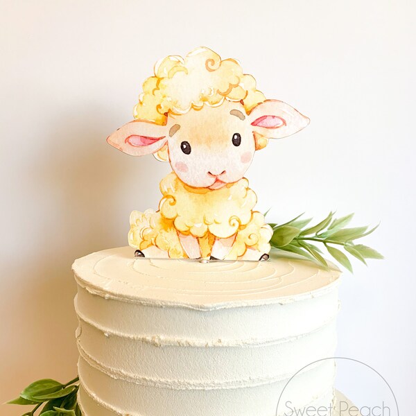 Sheep Cake Topper - Etsy