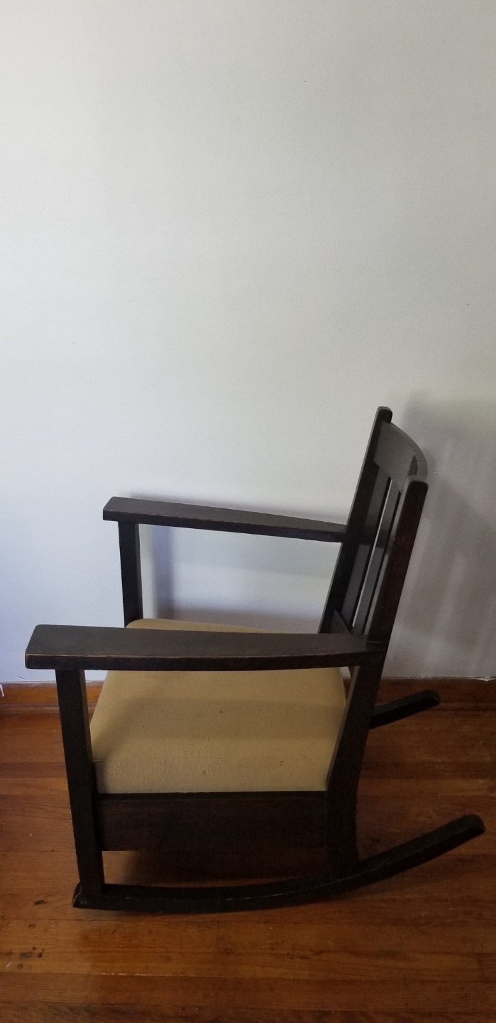 Antique Mission Style Rocking Chair Dark Brown - Etsy