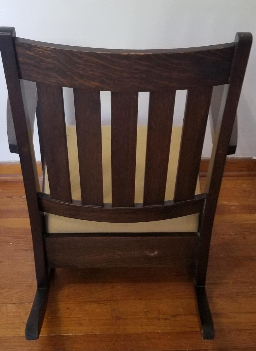 Antique Mission Style Rocking Chair - Etsy