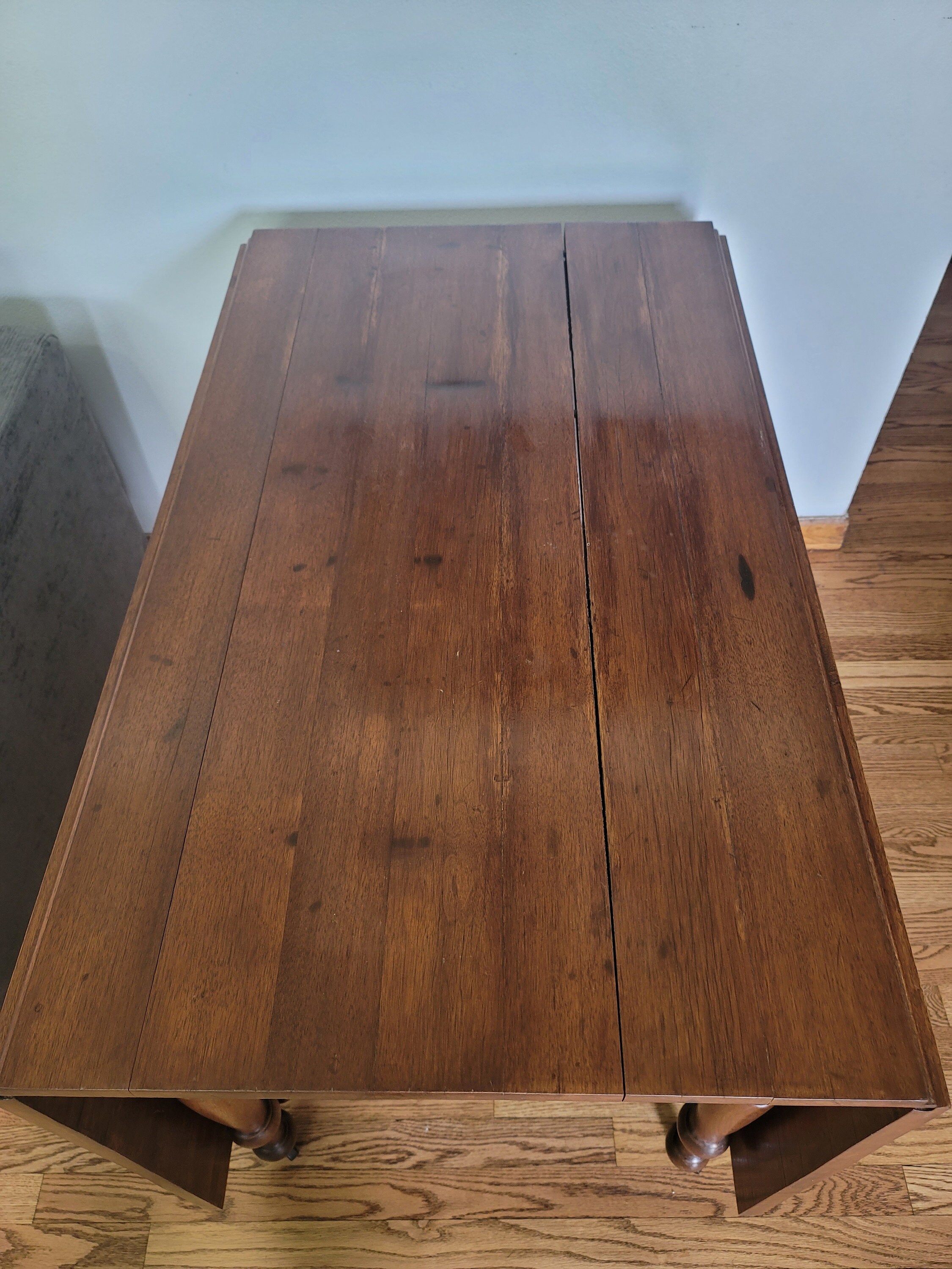 Antique Oak Drop Leaf Table Farmhouse - Etsy