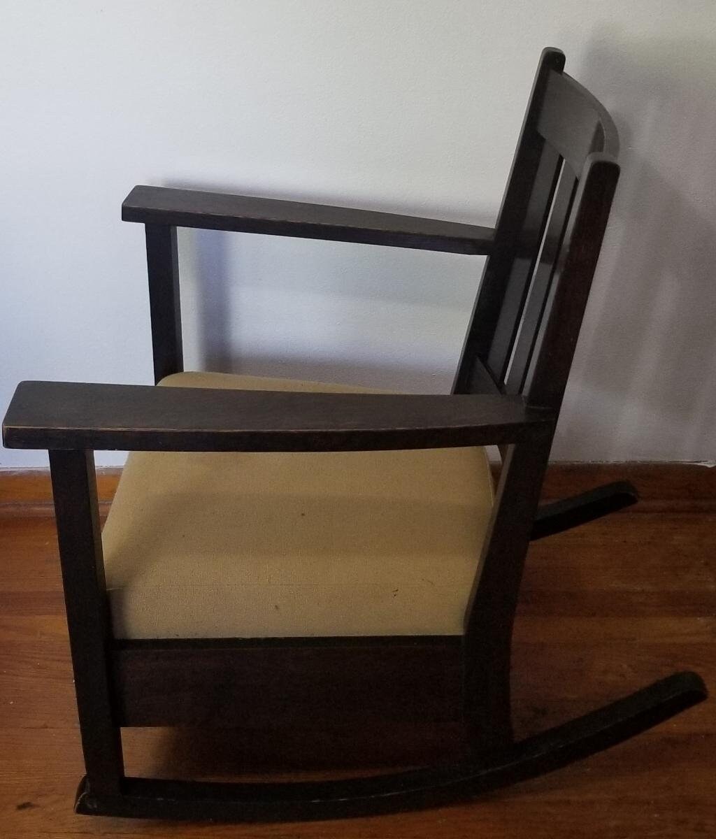 Antique Mission Style Rocking Chair - Etsy