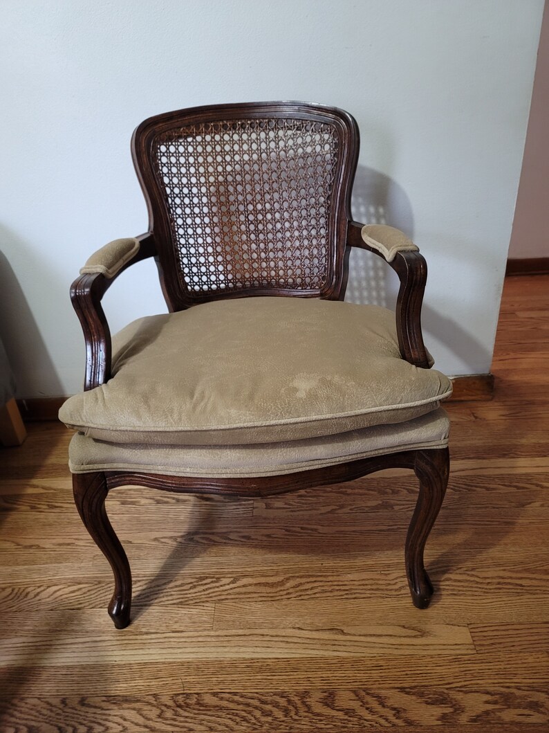 Regency Style French Provincial Cane Arm Chair - Etsy