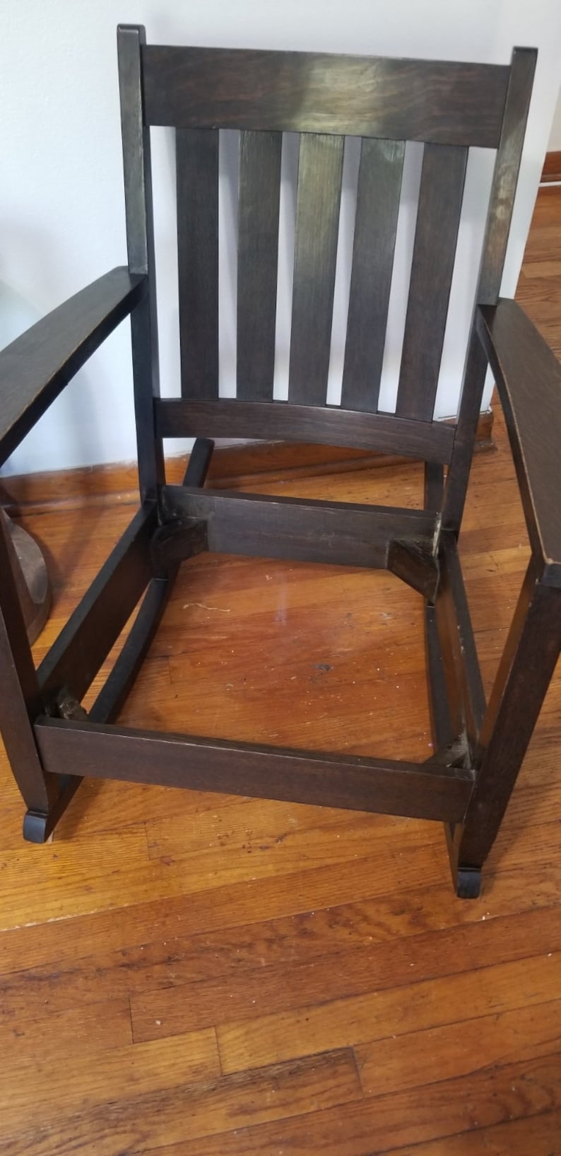 Antique Mission Style Rocking Chair - Etsy