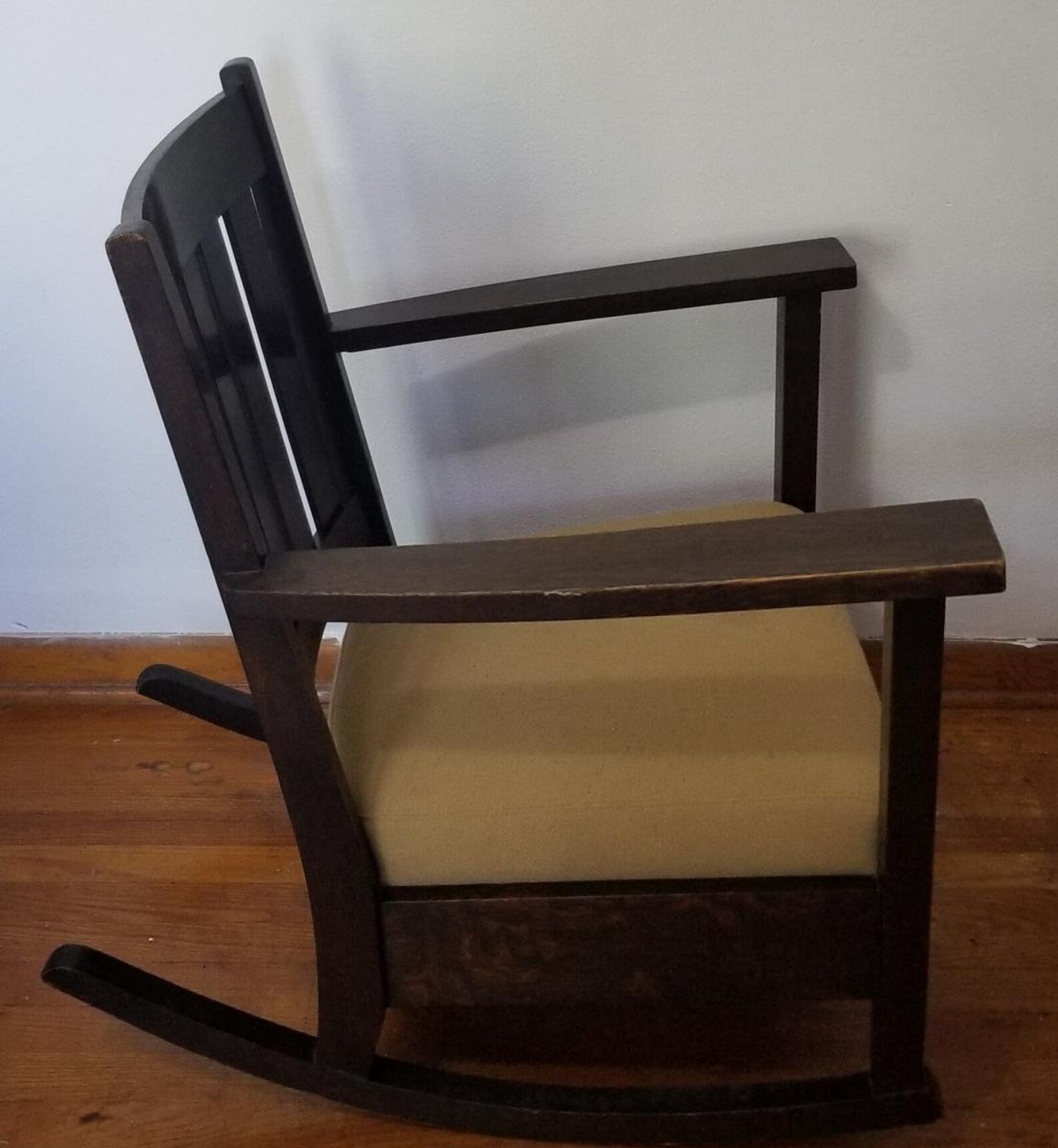 Antique Mission Style Rocking Chair Dark Brown - Etsy