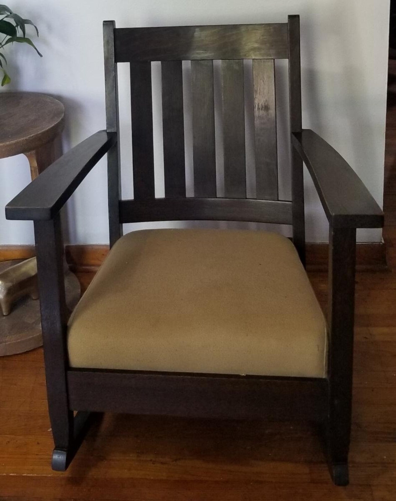 Antique Mission Style Rocking Chair Dark Brown - Etsy