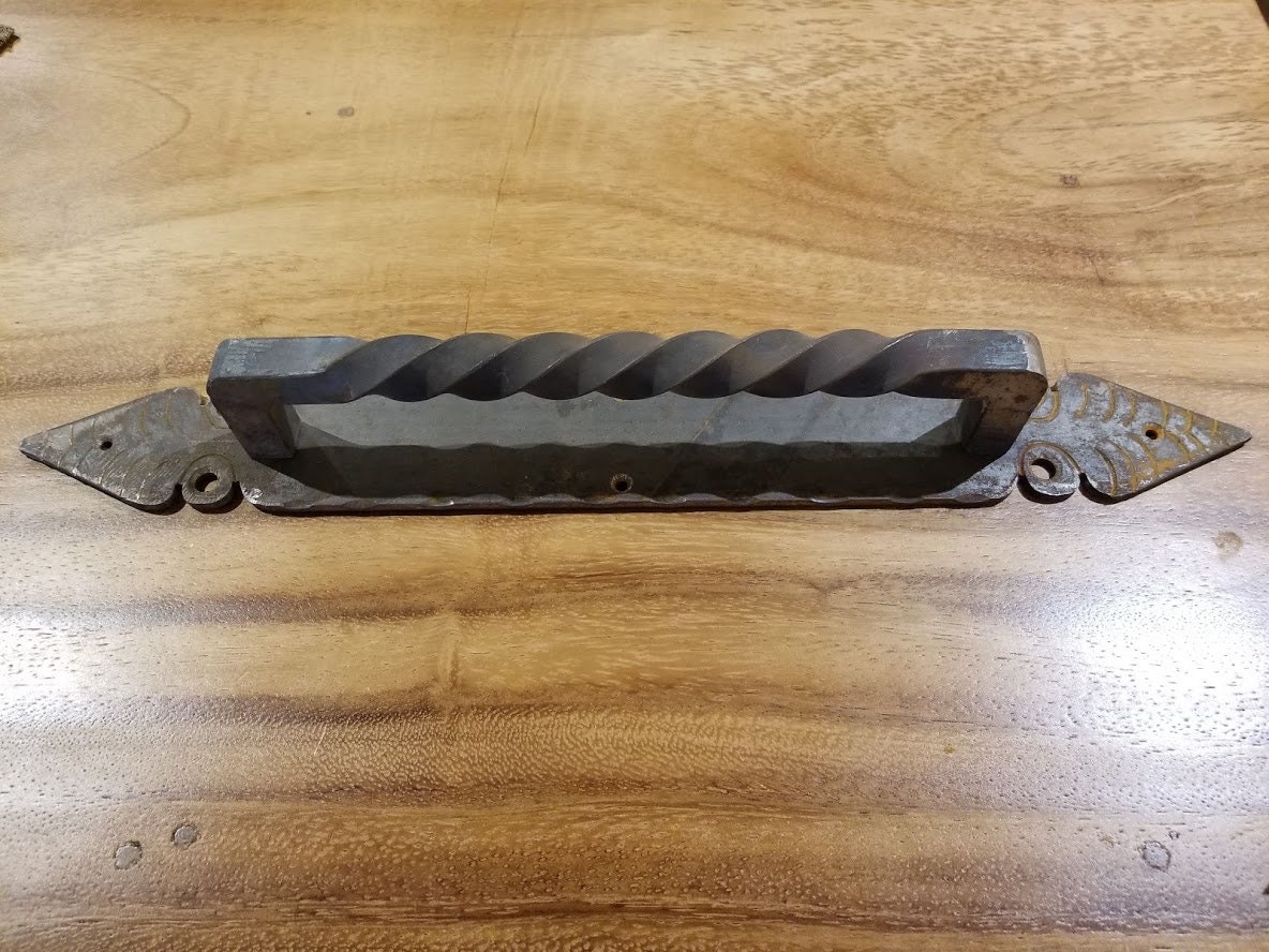 2 Iron Door Arrowhead & Twist Handles Metal - Etsy