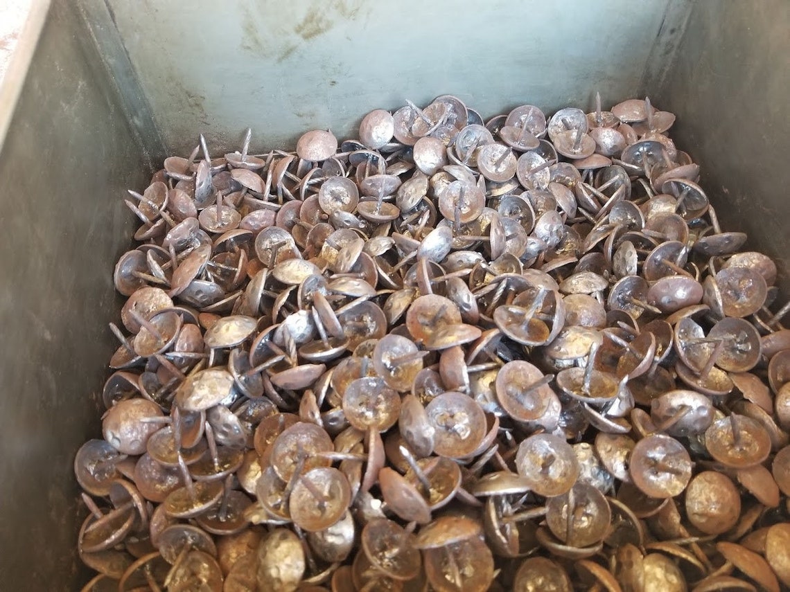 25 Pcs. 1 Round Nailhead clavos | Etsy