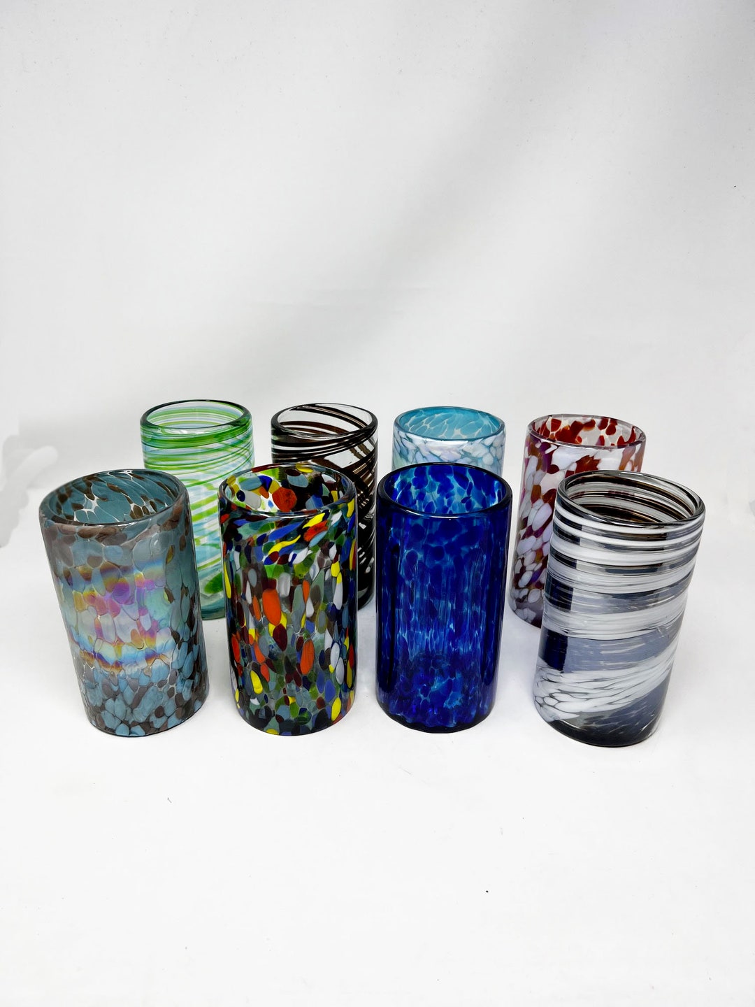 12 Assorted Glasses only 8 Shown in Photo - Etsy