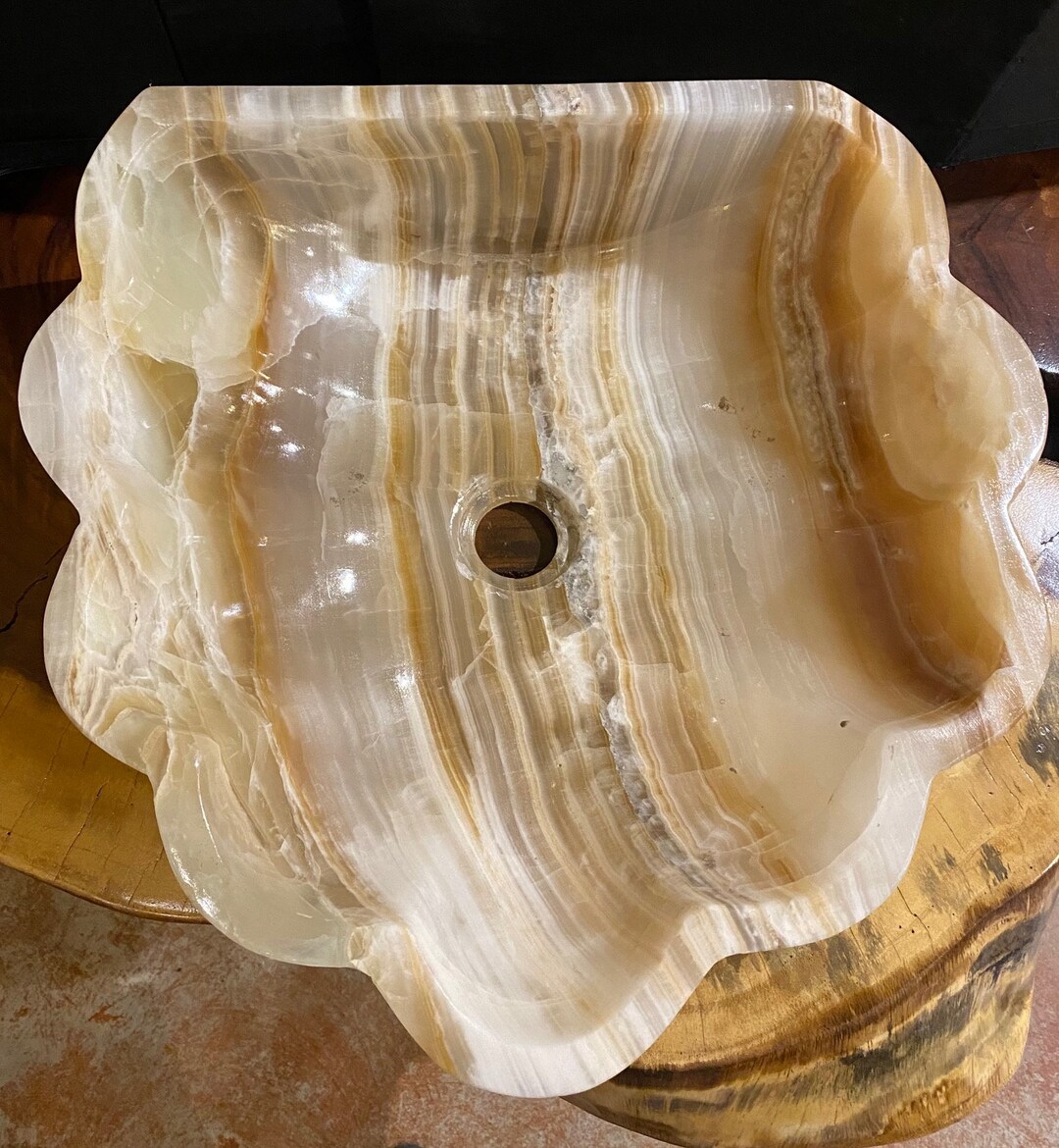Onyx Stone Clam Shape Sink - Etsy