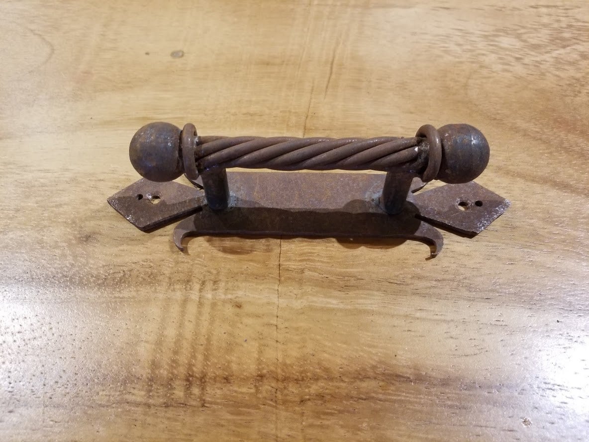 6 Iron Twist Ball Handles - Etsy