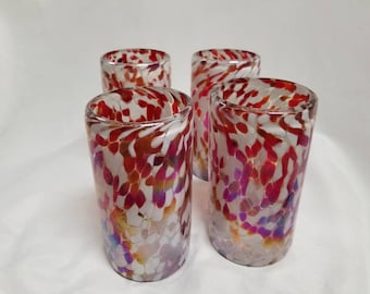 Red Water Glasses - Etsy