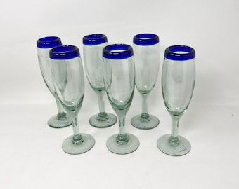 Blue Rim Glasses - Etsy
