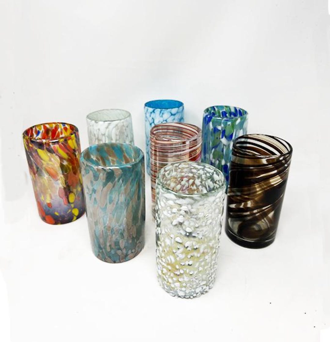 8 Assorted Glasses - Etsy