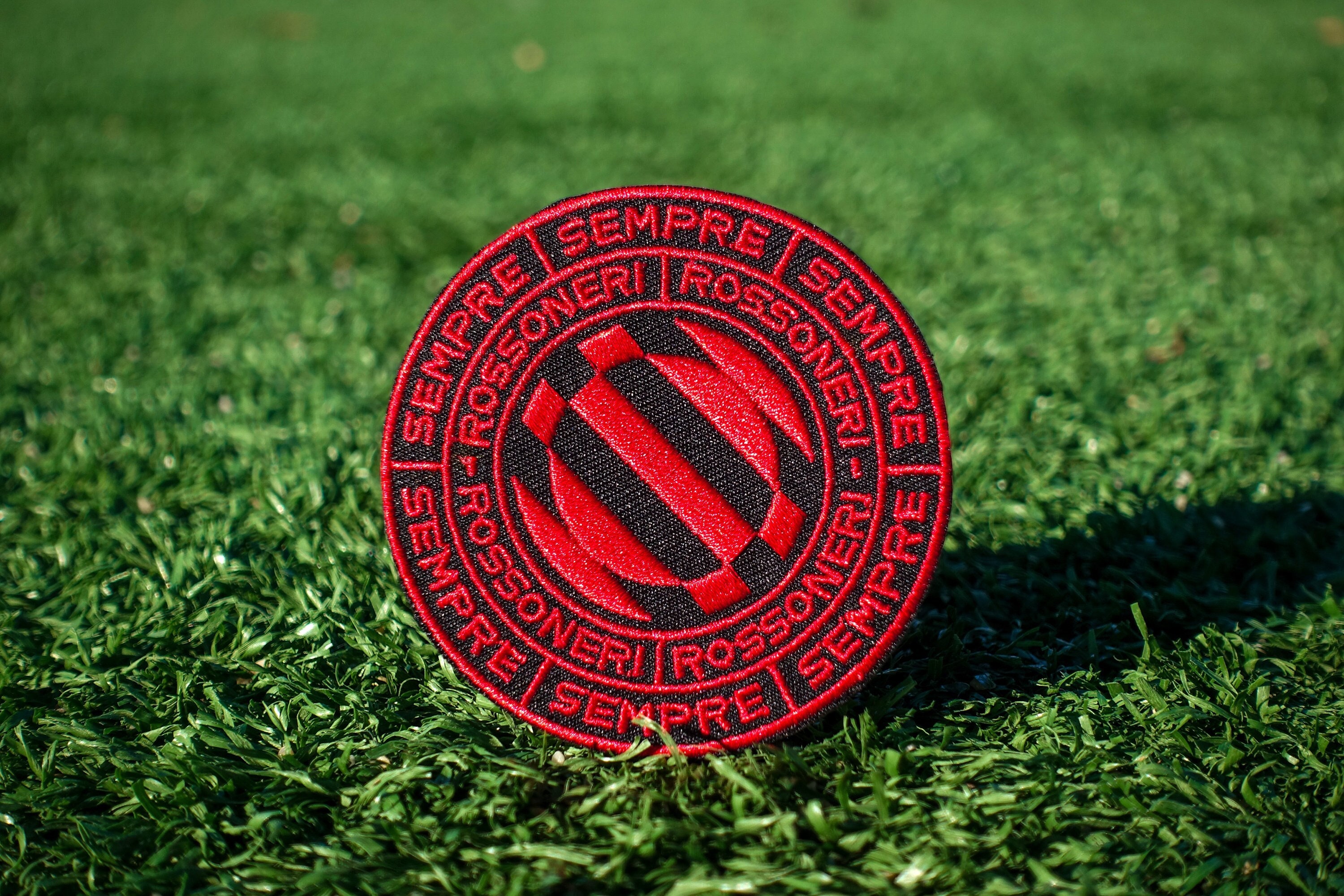 A.C. Milan, Italian Serie A Football Iron-on Patch, Red and Black ...