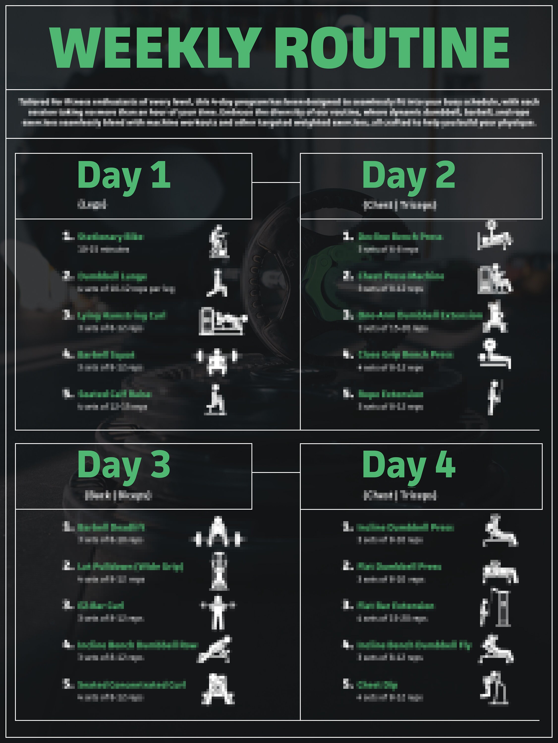 Weekly Routine Train With Purpose, Activate Your Muscles, Support Joint ...