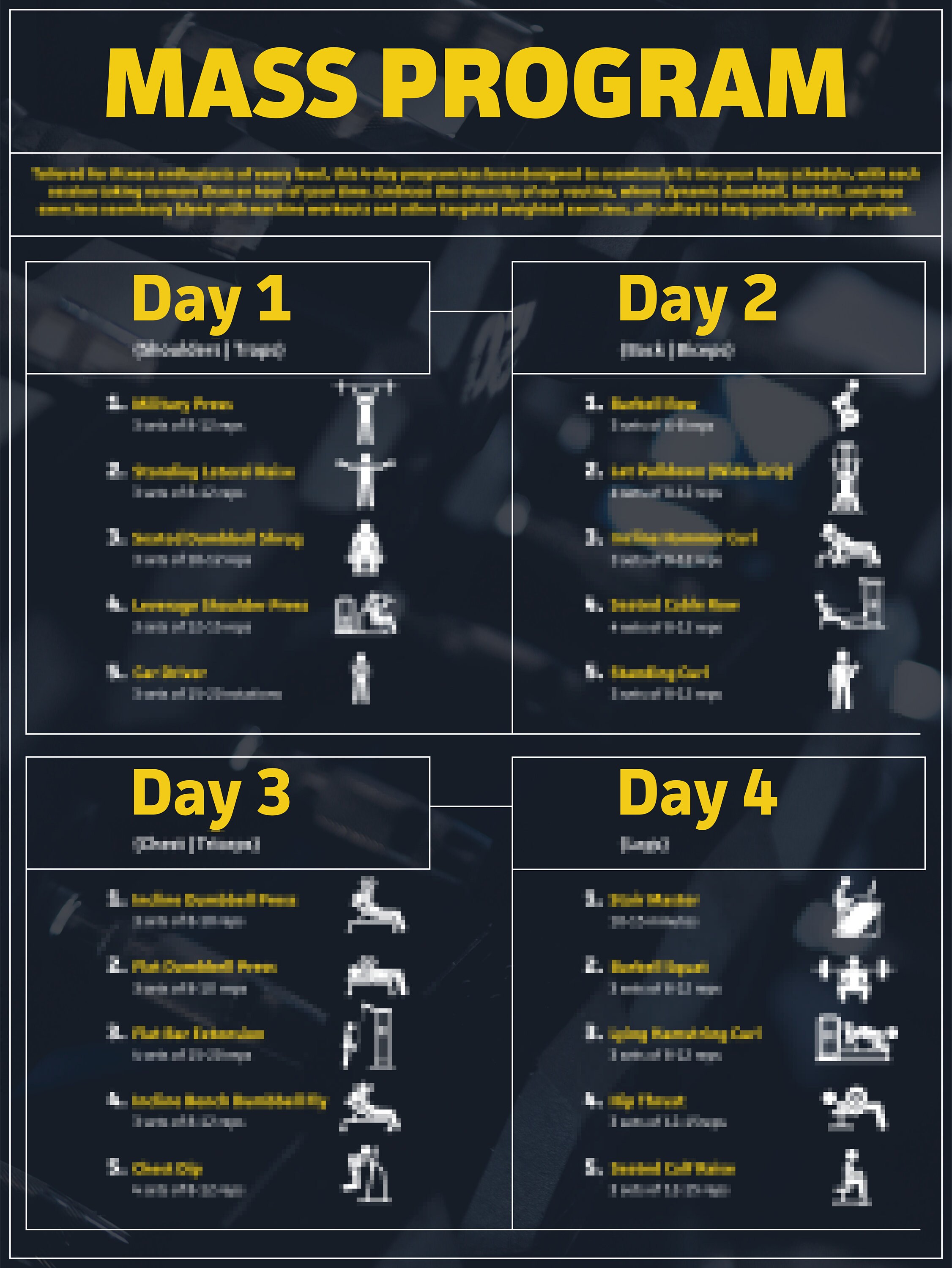 Mass Program Mass Building and Strength Training, Bulking Season ...