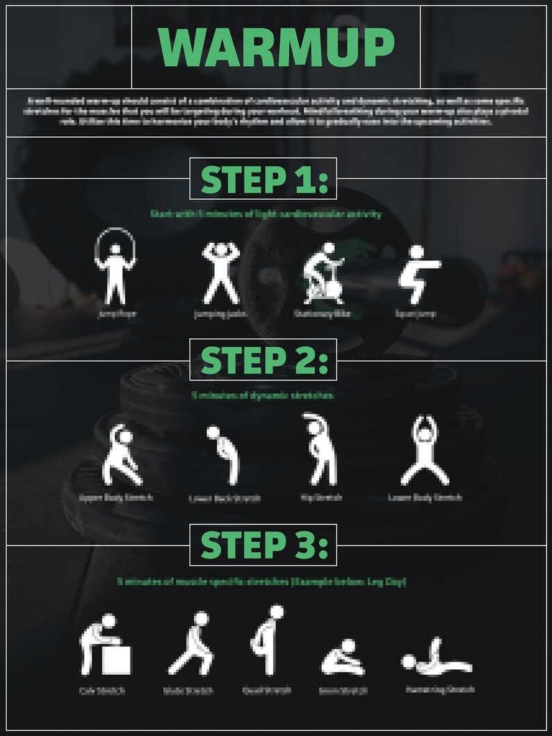 Weekly Routine Train With Purpose, Activate Your Muscles, Support Joint ...