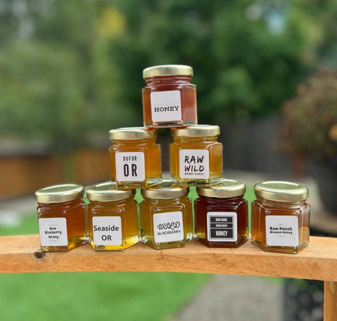 Honey Gift/sample Box (8 45ml Glass Jars) - Etsy
