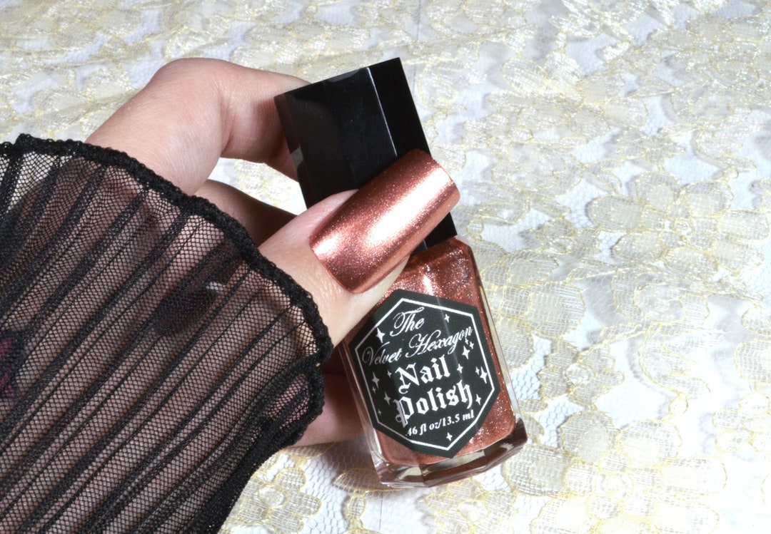 Regency Nail Polish Rose Gold Copper Chrome Metallic - Etsy
