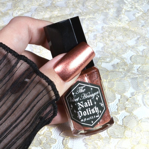 Regency Nail Polish Rose Gold Copper Chrome Metallic - Etsy
