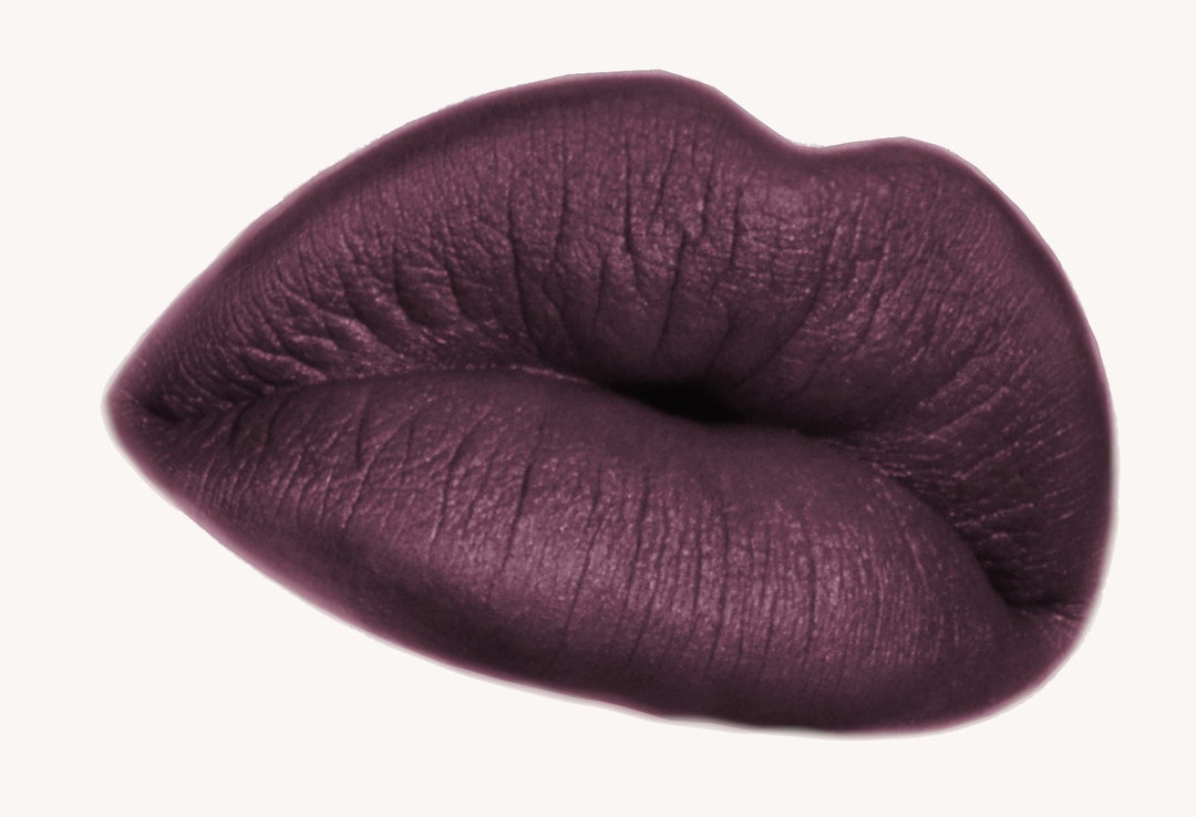 Lilith Satin Liquid Lipstick - Dark Brownish Plum Purple - Etsy