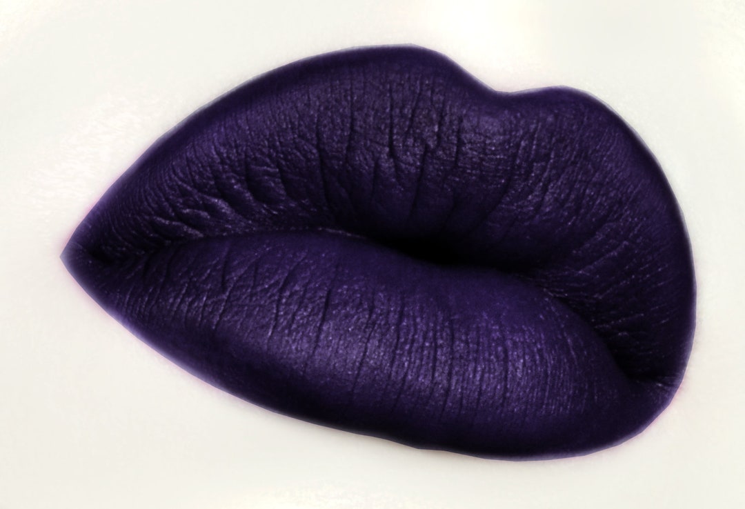 Sea Urchin Satin Liquid Lipstick - Dark Purple - Etsy
